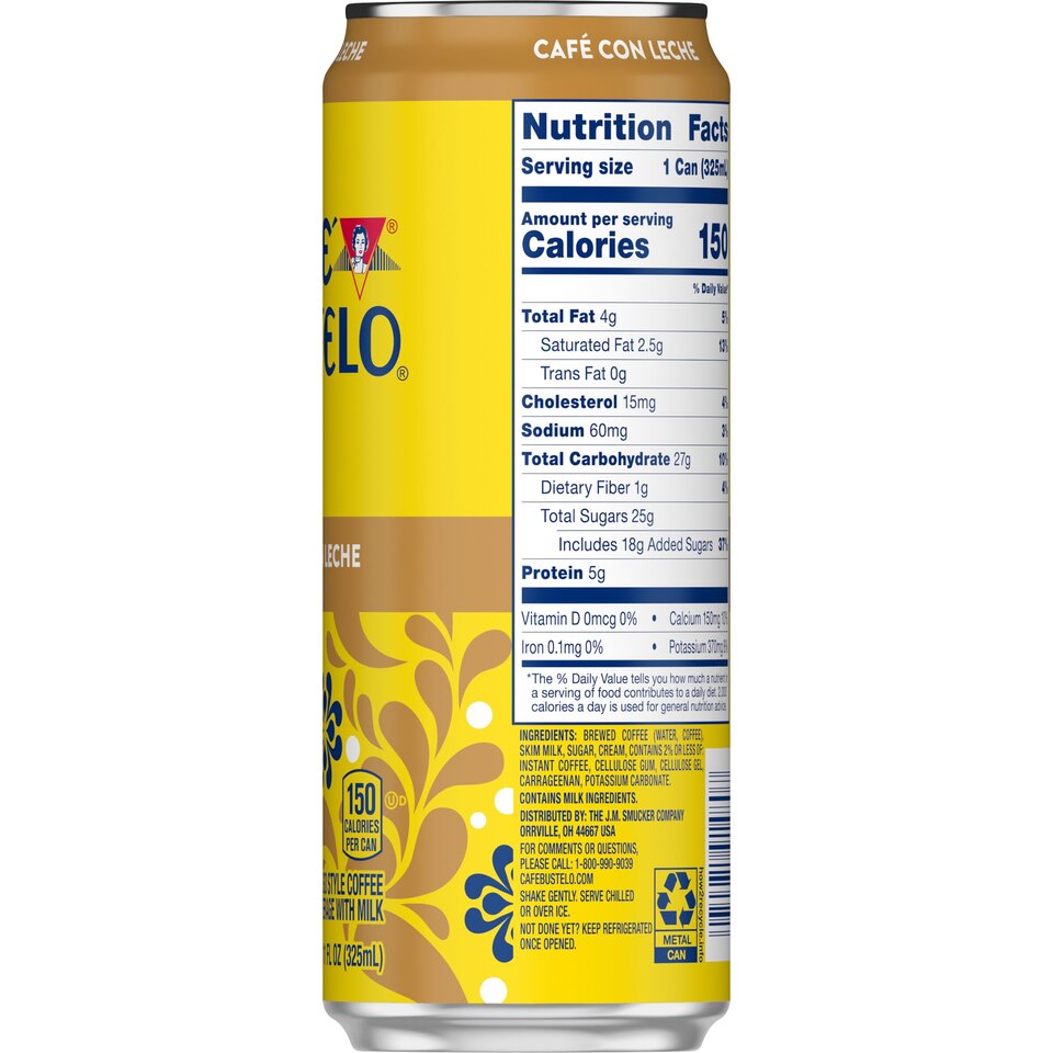 Café con Leche Espresso Style Iced Coffee Beverage
