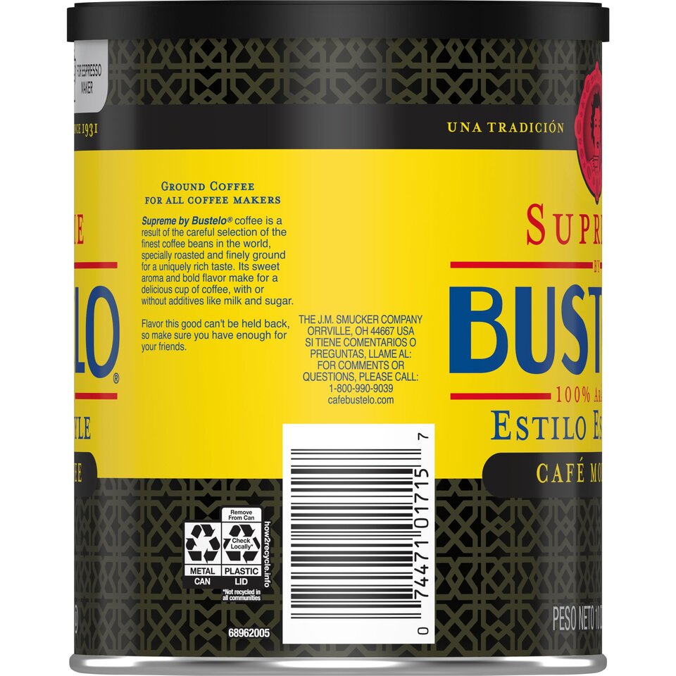 Supreme by Bustelo® Ground Coffee Caniste